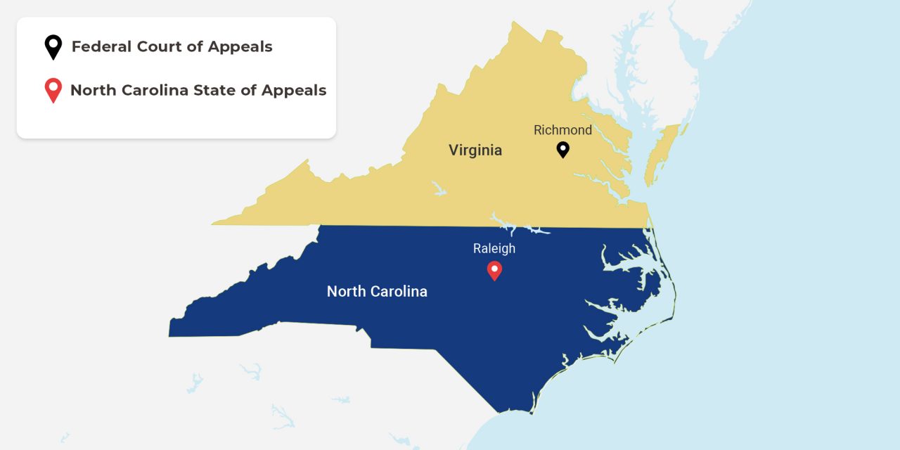 Where appeals attorney Mark Hayes serves in North Carolina
